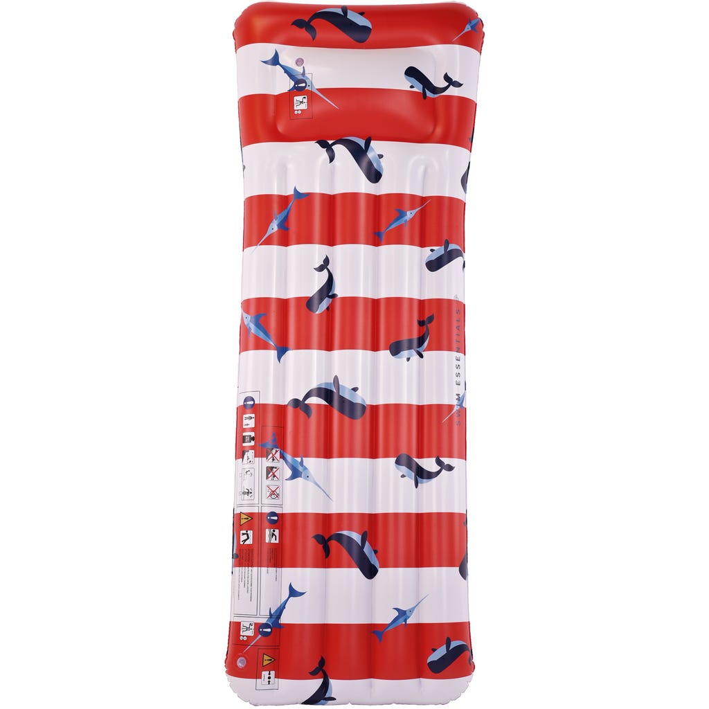 Swim Essentials Lilo - Red + White Whale - pools.shop