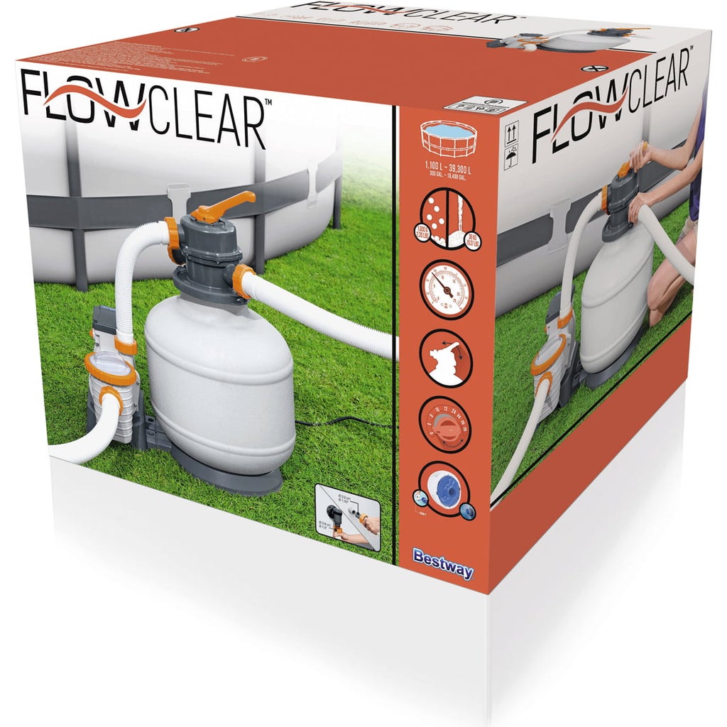 Bestway Flowclear™ Sand Filter System with Timer 5,678 l/h, 230 W ...