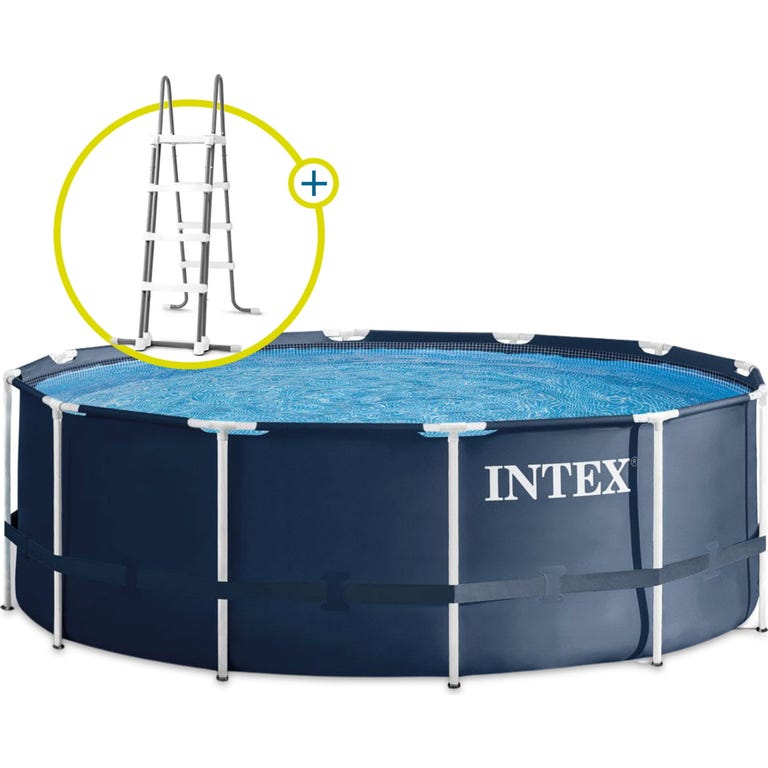 Intex Frame Pool Rondo 366 x 122 cm - Ohne Zubehör inkl. Leiter - pools ...