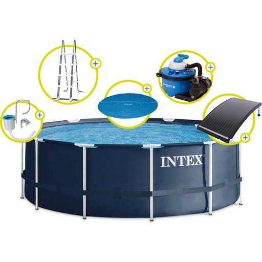 Intex Frame Pool Rondo 366 x 122 cm - Komplettset Solar, 1 Set - pools.shop