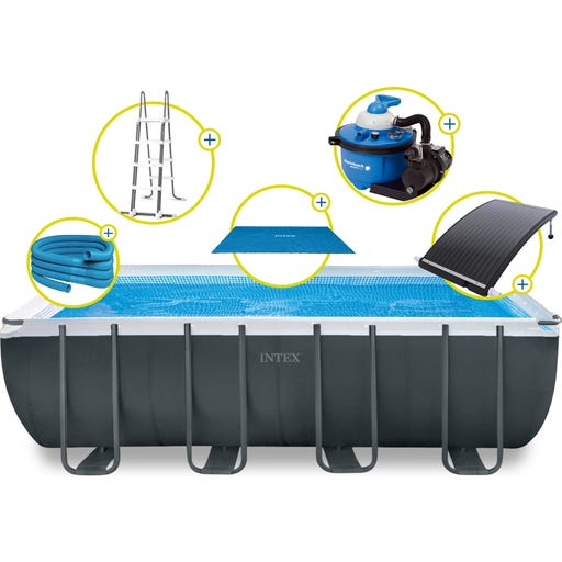 Intex Frame Pool Ultra Quadra XTR 549 x 274 - Komplettset Solar - pools ...