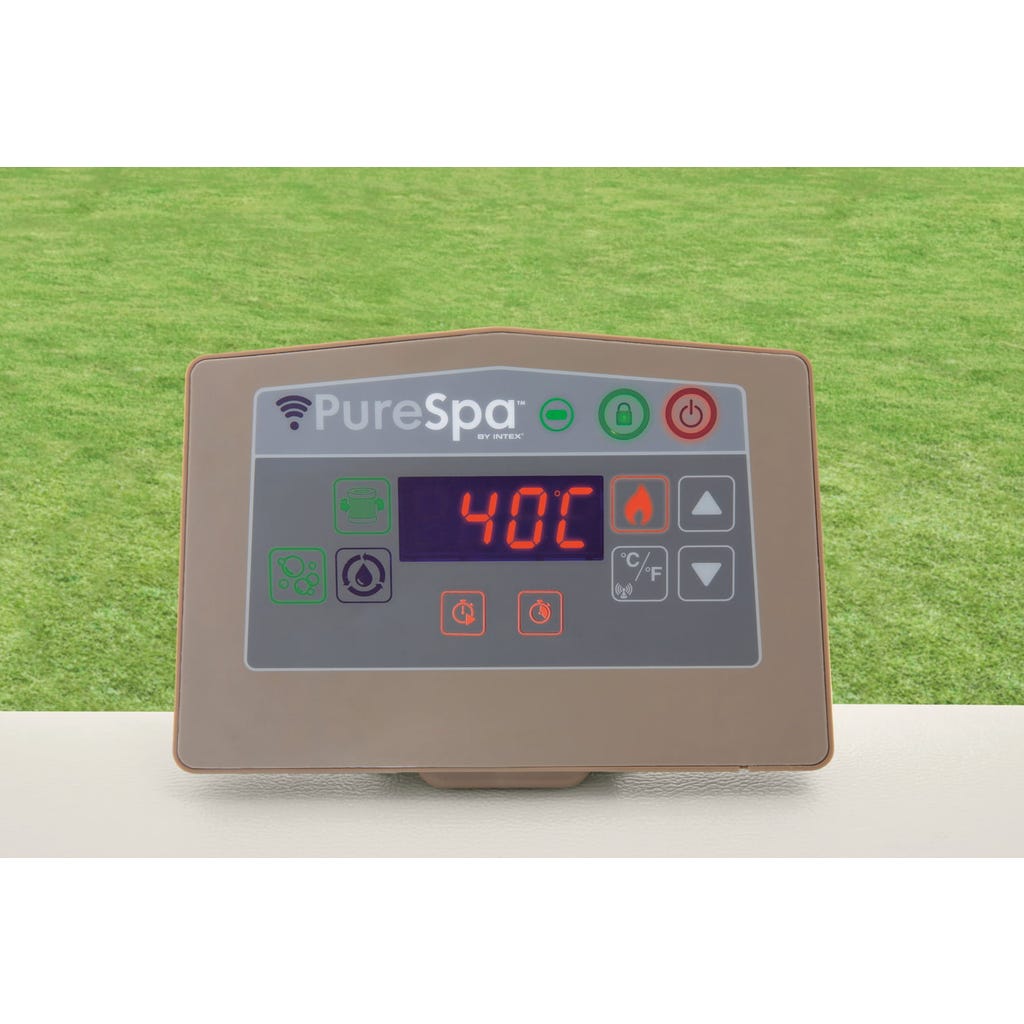 Intex Whirlpool PureSpa Chevron Deluxe Square ⧄ 239 x 71 cm - pools.shop