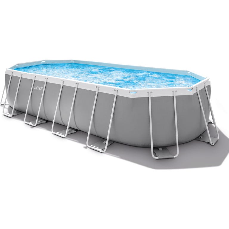 Intex Frame Pool Prism Oval 503 x 274 x 122 cm - pools.shop
