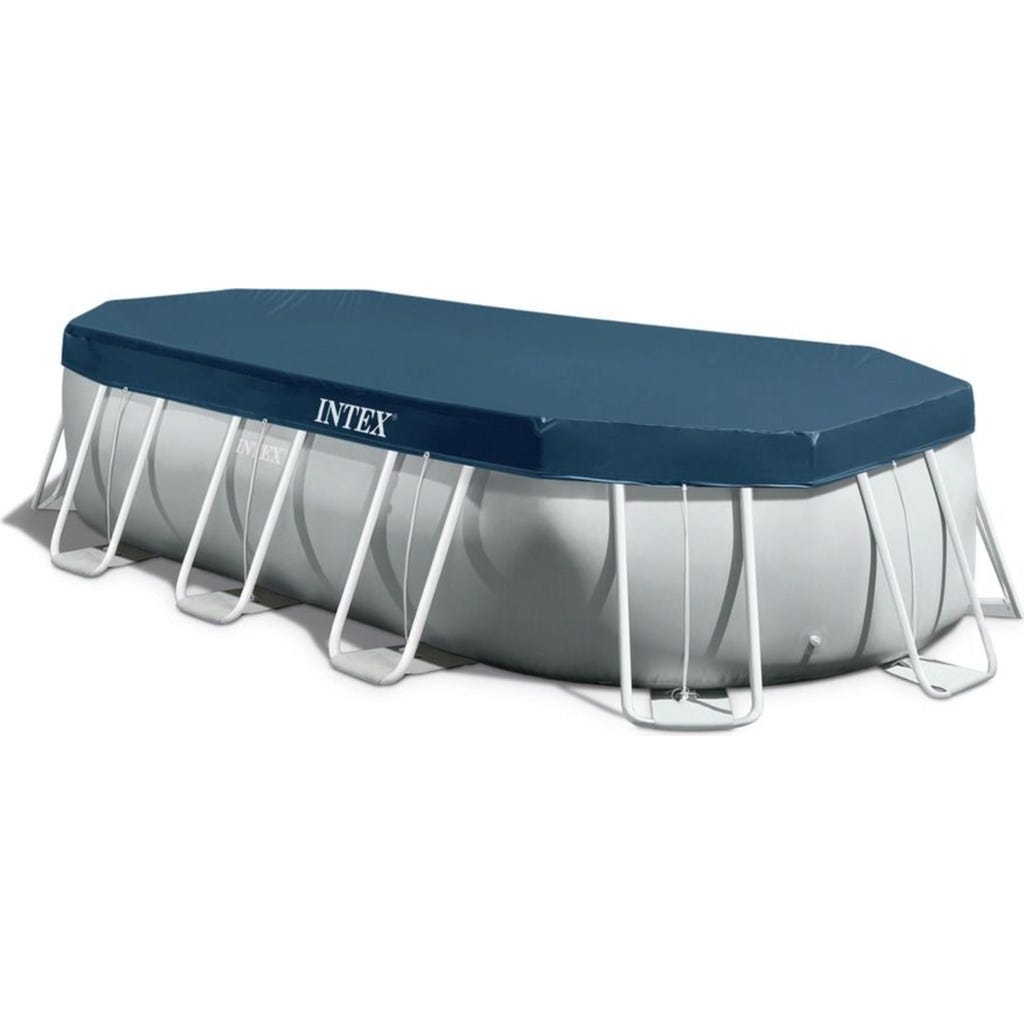 Intex Frame Pool Prism Oval 503 x 274 x 122 cm - pools.shop